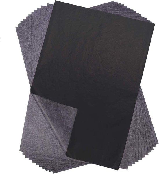 TRANKIELO® - A4 Carbonpapier – 100 Vellen Transferpapier voor Meerdere ...