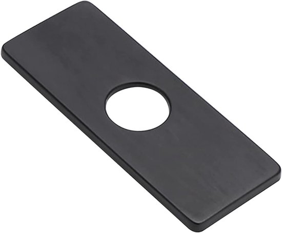 Allecto Plus - RVS Gootsteen Gat Cover Kraan Plaat voor Keuken - Zwart ...