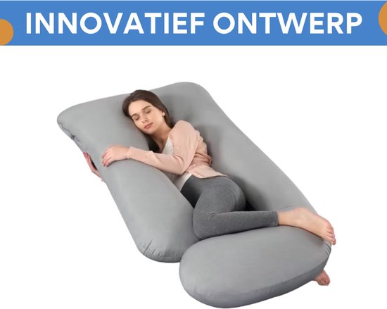 Zwangerschapskussen Vaylen - Verkoelend - Ergonomisch - Lichaamskussen ...