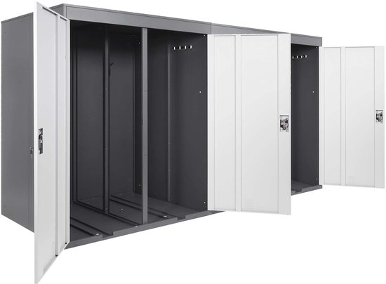 4-fietsenstalling MCW-H66, fietsbox, fietsoverkapping, uitbreidbaar ...