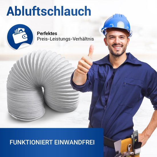 RFWR® Afvoerslang voor Droger en Airconditioning - 6 Meter, Diameter ...