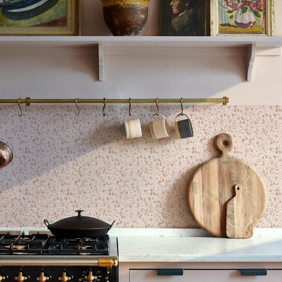 Allecto Premium - Tegelstickers Roze Terrazzo - 25 stuks - 20 cm ...