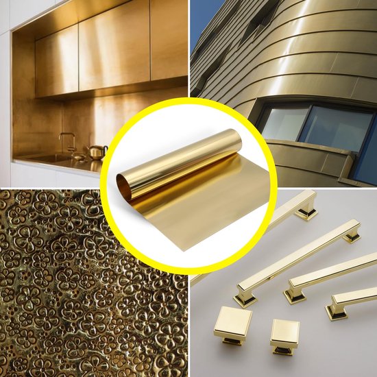 Messing Plaat Folie 1000 x 300 x 0.05 mm voor Ambachten & DIY | bol
