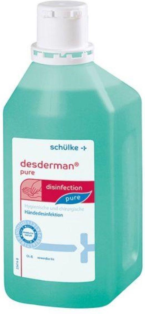 Desderman Pure 1 liter handdesinfectie desinfectie | bol.com
