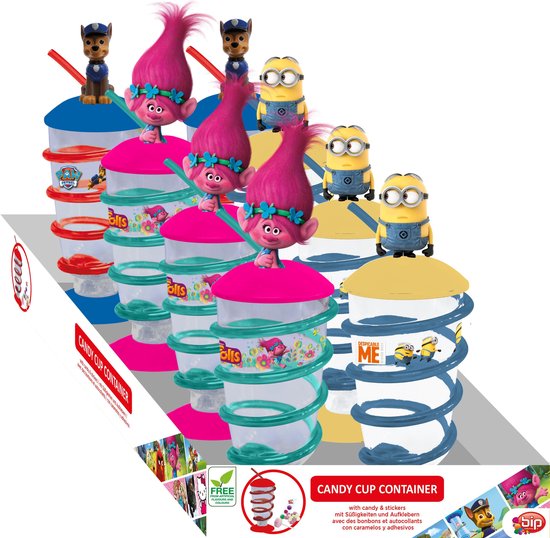 License Mix Candy Cup Container - 8 Stuks | bol.com
