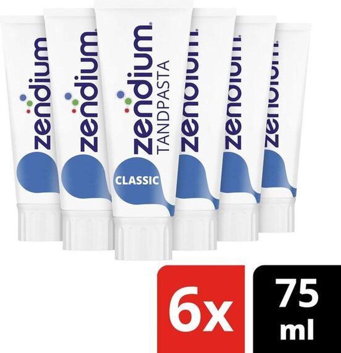 Zendium Tandpasta Classic - Voordeelverpakking 6 x 75 ML | bol.com