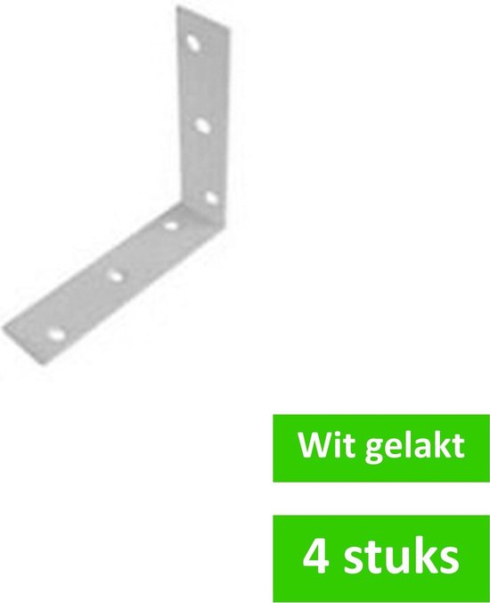 TQ4U stoelhoek | 80 x 80 x 20 mm | wit | 4 stuks | bol.com