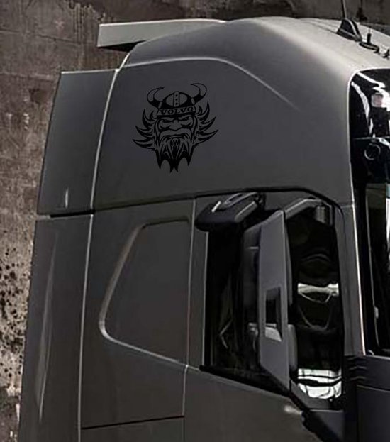 Vrachtwagen sticker Volvo Viking | Wit | 30x30cm | Stickertoko.nl | bol.com