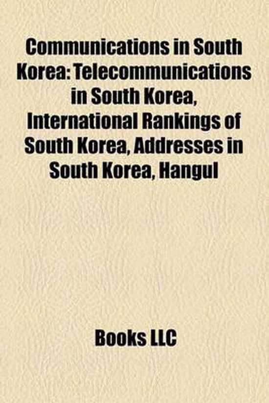 Communications in South Korea | 9781156426685 | Boeken | bol.com