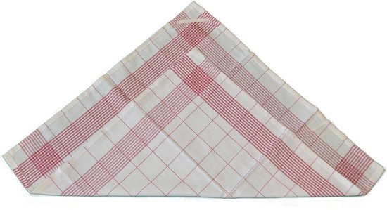 Theedoek Glazendoek Rood - 6 stuks - 68 x 68 cm - Katoen Linnen | bol