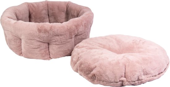 Hondenmand - Kattenmand van Super Zachte Stof - Kleur: roze ...