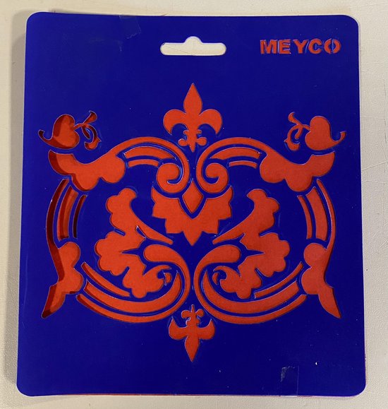 Teken, schilder en/of tamponeer sjabloon ornament. | bol