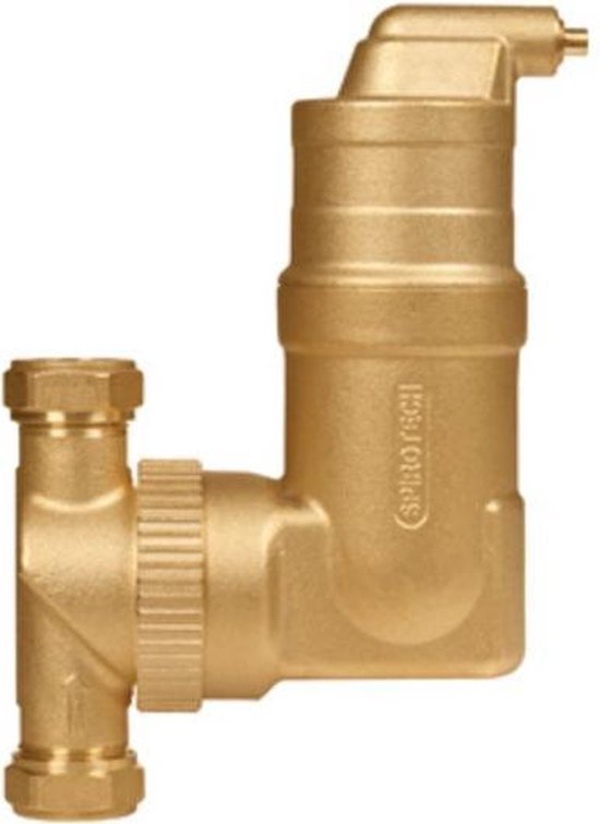 Spirotech Spirovent RV2 luchtafscheider 22mm knel universeel | bol.com