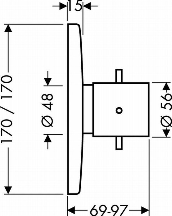 Axor Starck X Inbouwmengkraan | bol