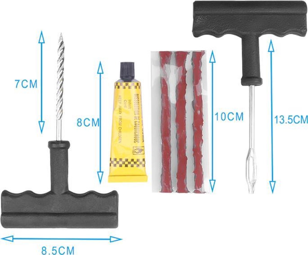 Bandenreparatieset auto - Prop in autoband - Autobandreparatie - Lekke ...