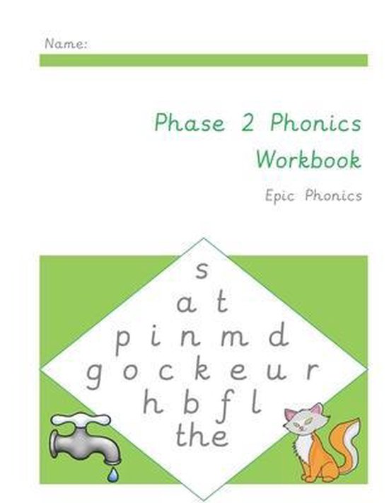Phase 2 Phonics Workbook, Epic Phonics | 9798553990589 | Boeken | bol.com
