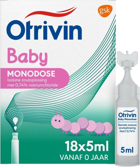 Otrivin Baby Monodose - 18 x 5ml - zoutoplossing - Neusspray | bol.com