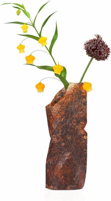 Tiny Miracles - Duurzame Design Vaas - Paper Vase Cover - Natural Stone ...