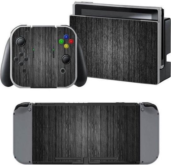 Wood – Console skin geschikt voor Nintendo Switch - 1 console sticker ...