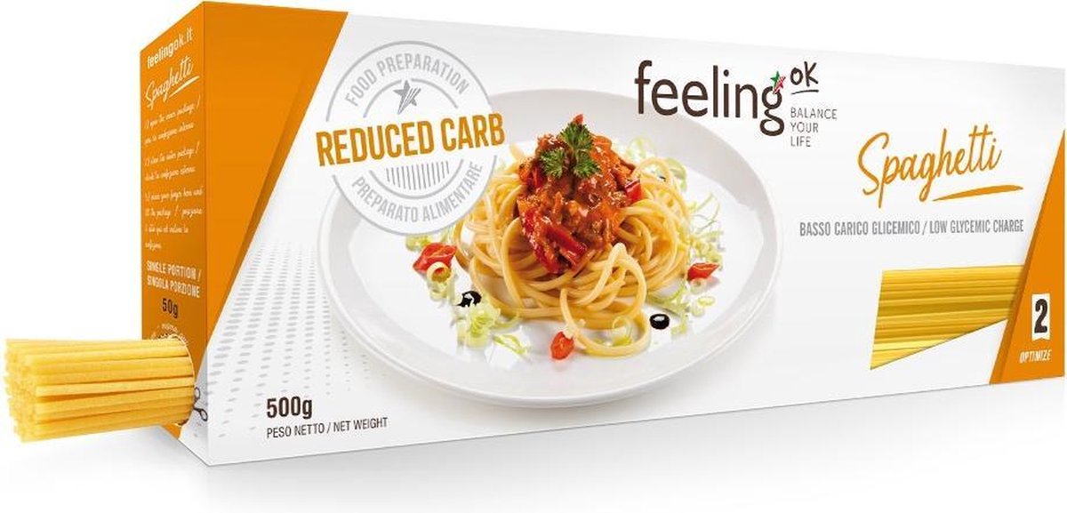 Feeling OK | Spaghetti | 1 x 500 gram | Fase 2 | Koolhydraatarme Pasta ...