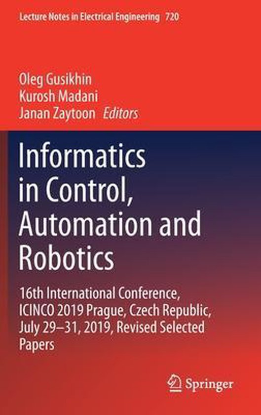 Informatics in Control, Automation and Robotics | 9783030631925 ...