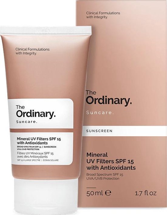 UV minéral Filtres The Ordinary SPF 15 avec 50 ml Antioxydants ...