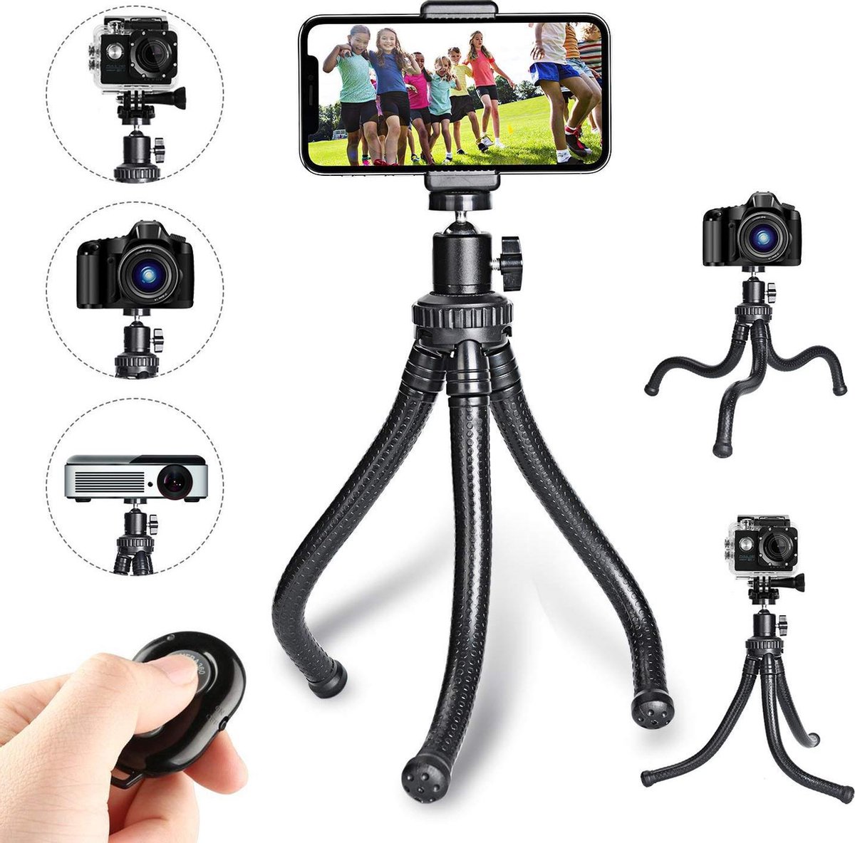 YONO Tripod Smartphone Statief met Afstandsbediening - Driepoot ...