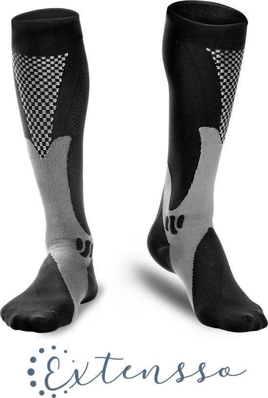 Compressiekousen Wit L/XL - Compressie sokken - Compressie kousen ...