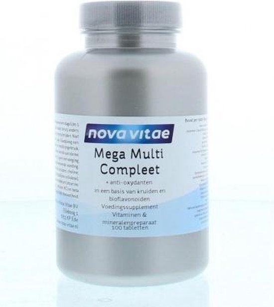 Nova Vitae Mega Multi Compleet - 100 Tabletten - Multivitamine | bol.com