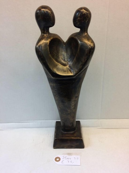 Bronzen Beeld Koppel Hart | Bronzen Beelden | Moderne Bronzen Beelden ...