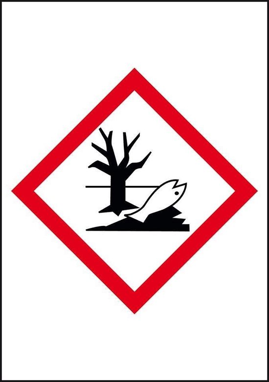 GHS09 milieugevaarlijke stoffen leidingmarkering op rol | bol