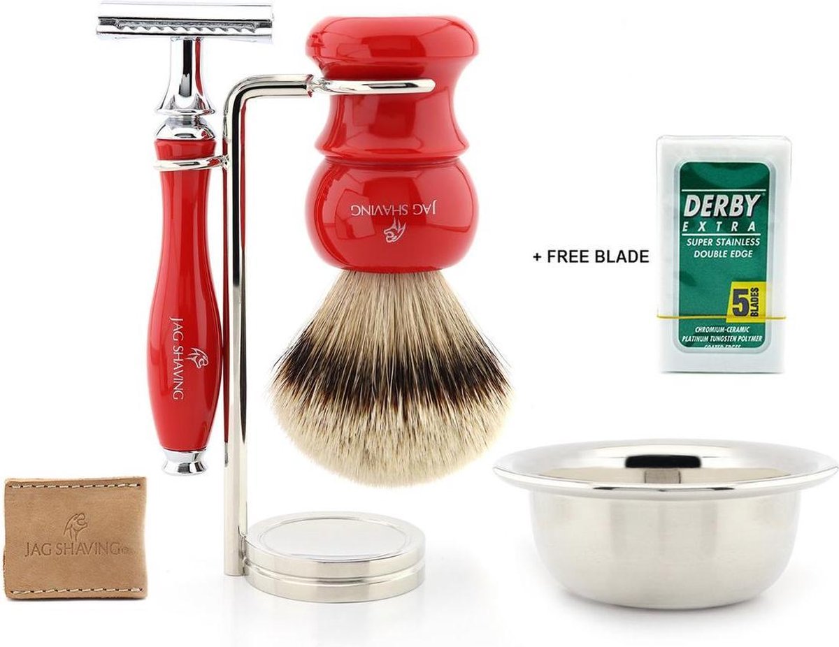 Ensemble de rasage pour homme Rasoir de sécurité à double tranchant ...
