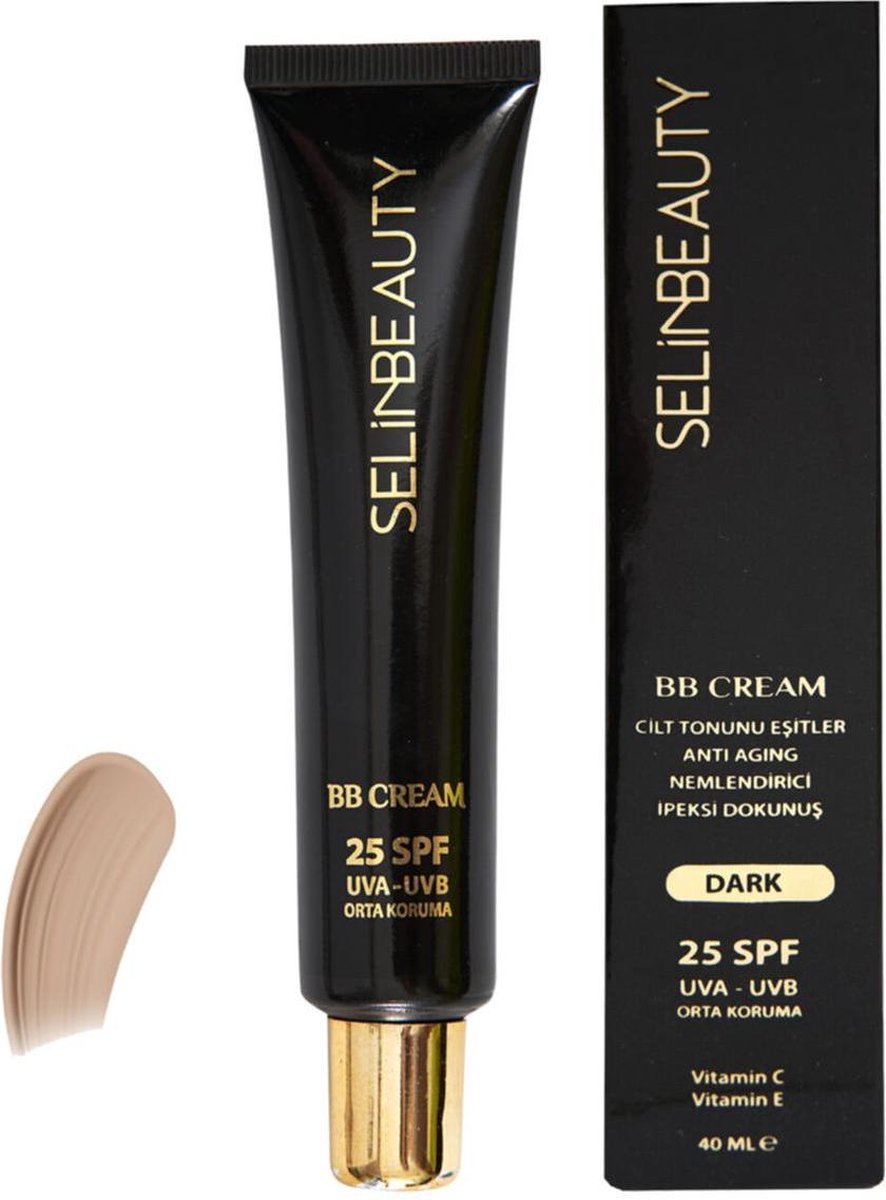 Selin Beauty BB Cream Dark SPF 25, hydrateert, egaliseert en corrigeert ...