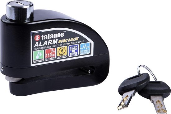 CLAW Disc Lock Alarm Black remschijf slot met alarm | bol.com