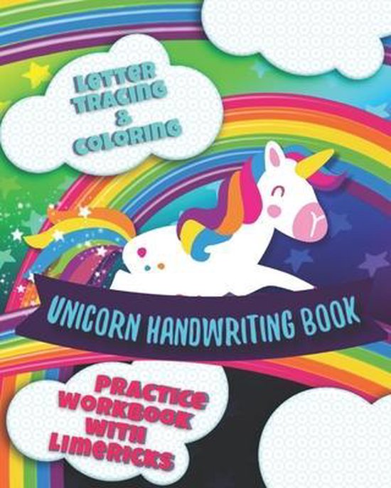 Letter Tracing & Coloring Unicorn Handwriting Book Practice Workbook ...