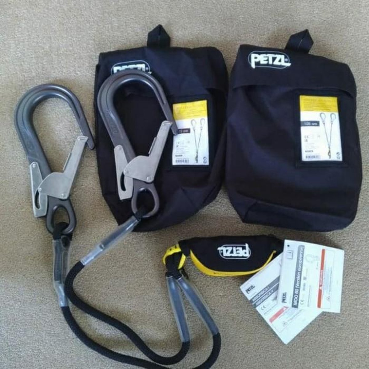 Petzl Absorbica-Y MGO vallijn incl klaphaken Standaard versie 80cm | bol