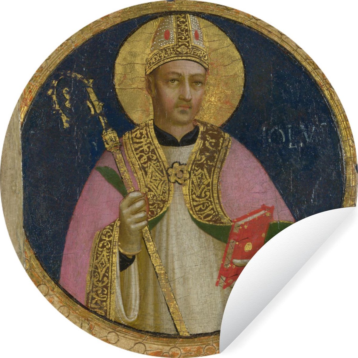 Saint Romulus - peinture de Fra Angelico Wall sticker papier peint ...
