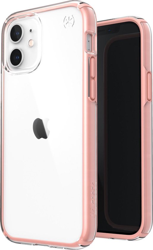 Speck Presidio Perfect Clear Apple iPhone 12/12 Pro Clear/Rosy Pink ...