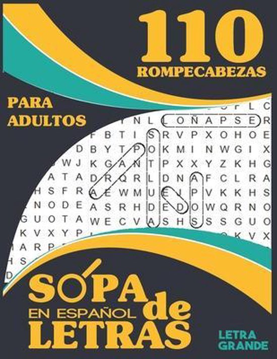 110 Sopa de Letras En Español, Letra Grande Para Adultos: aprovecha tu tiempo mente... | bol.com