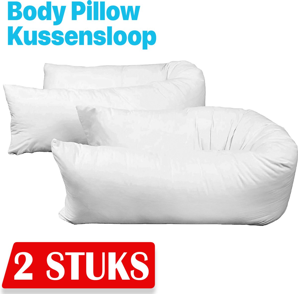 2x Kussenbeschermer Lichaamskussen - Lichaamskussen sloop 40 x 140 ...