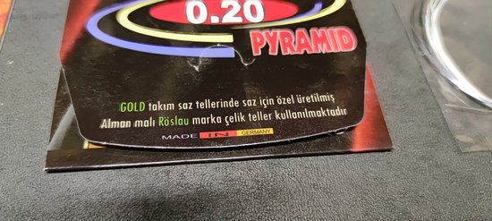Saz Baglama Snaren Teli PYRAMID Tel/snaren - 0,20 Uzun Sap/lange hals ...