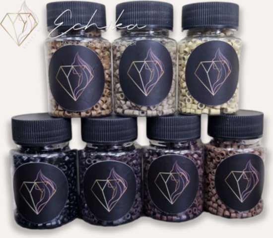 Mini Micro Rings | 1000 Stuks | Bruin | Hair Extensions | bol.com