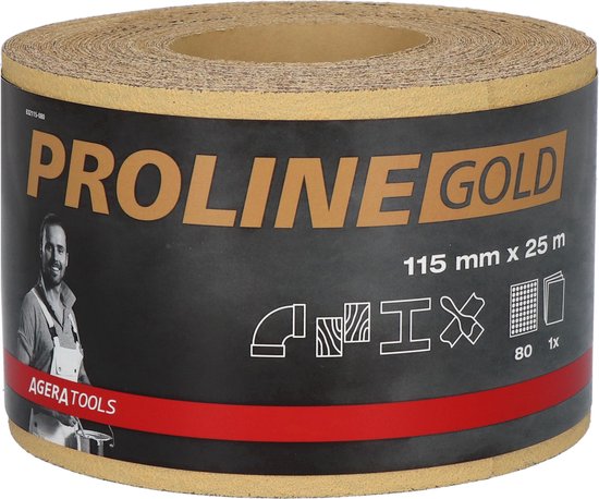 PROLINE GOLD Schuurrol P80 115 mm x 25 m | bol