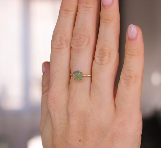 Starlyte Lyra Ring Groene Fluoriet - edelstenen ring - birthstone ...