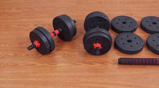 Eversky Halterset Verstelbare Halterset Halterstang met gewichten ...