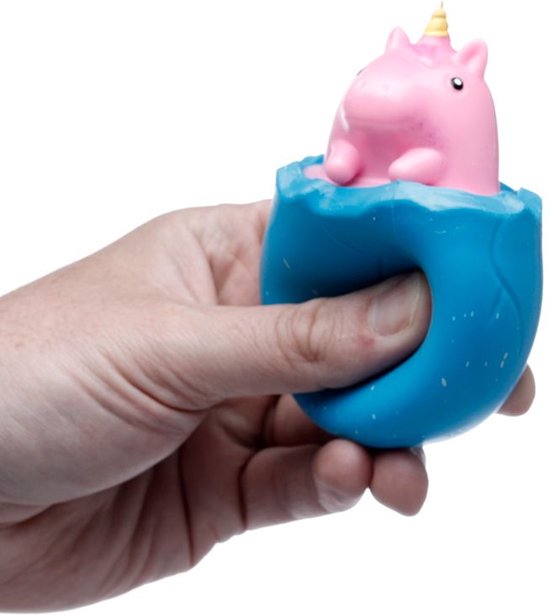 Unicorn - knijp pop up - ei - blauw ei | bol