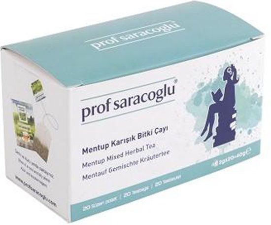 Prof Saracoglu - Natuurlijke Mentup Thee - 20 theezakjes | bol