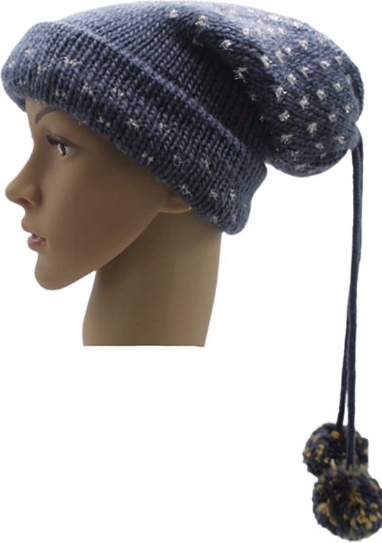 Warme Blauwe Winter-Muts | bol.com