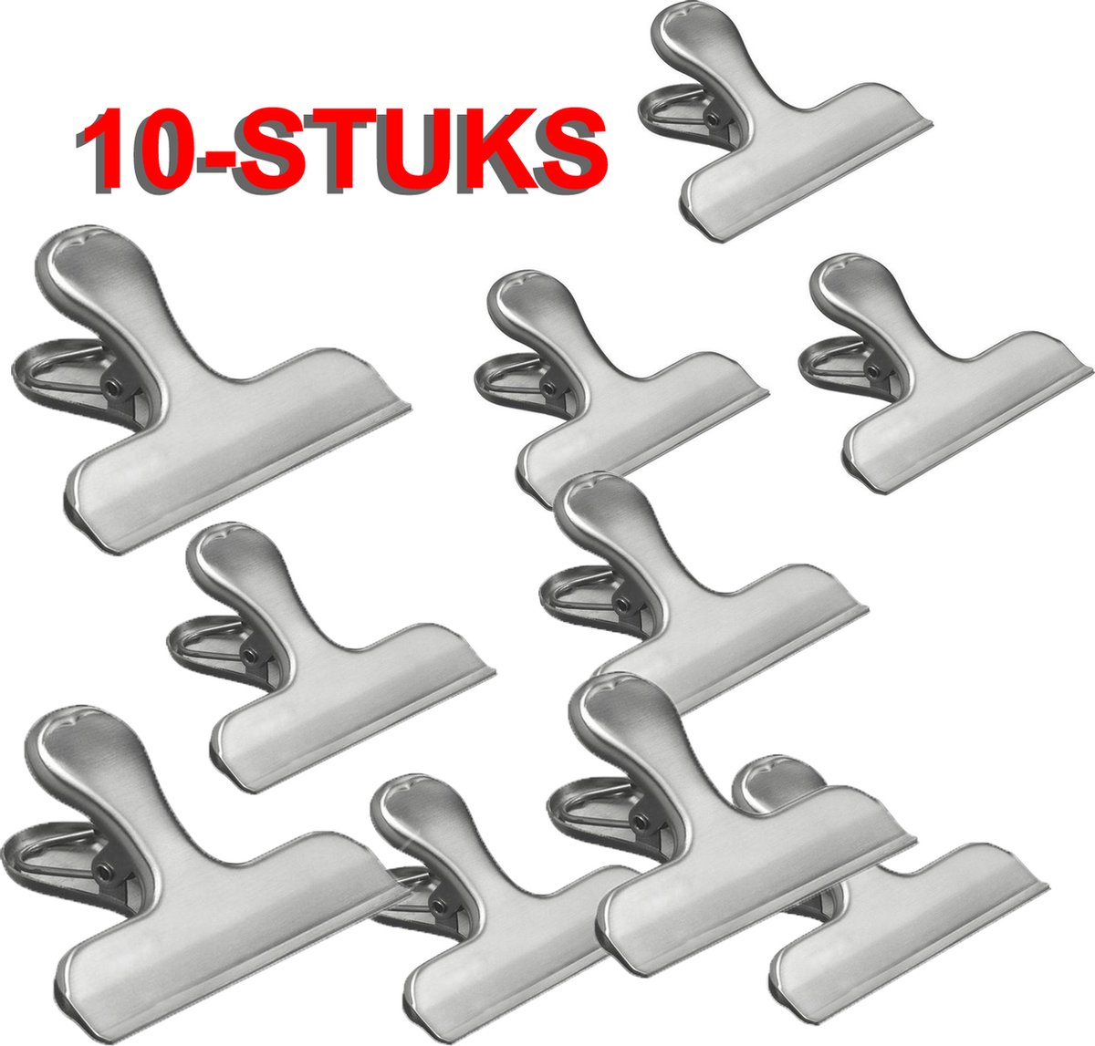 RVS Klem Knijper Clip Papierklem Menukaart 7x6cm - 10 st. | bol.com