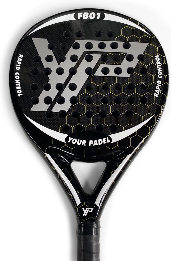 YOURPADEL 3K CARBON Padel Racket - Professioneel PadelRacket TearDrop ...